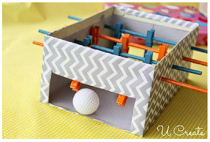 Shoebox Mini Foosball Table